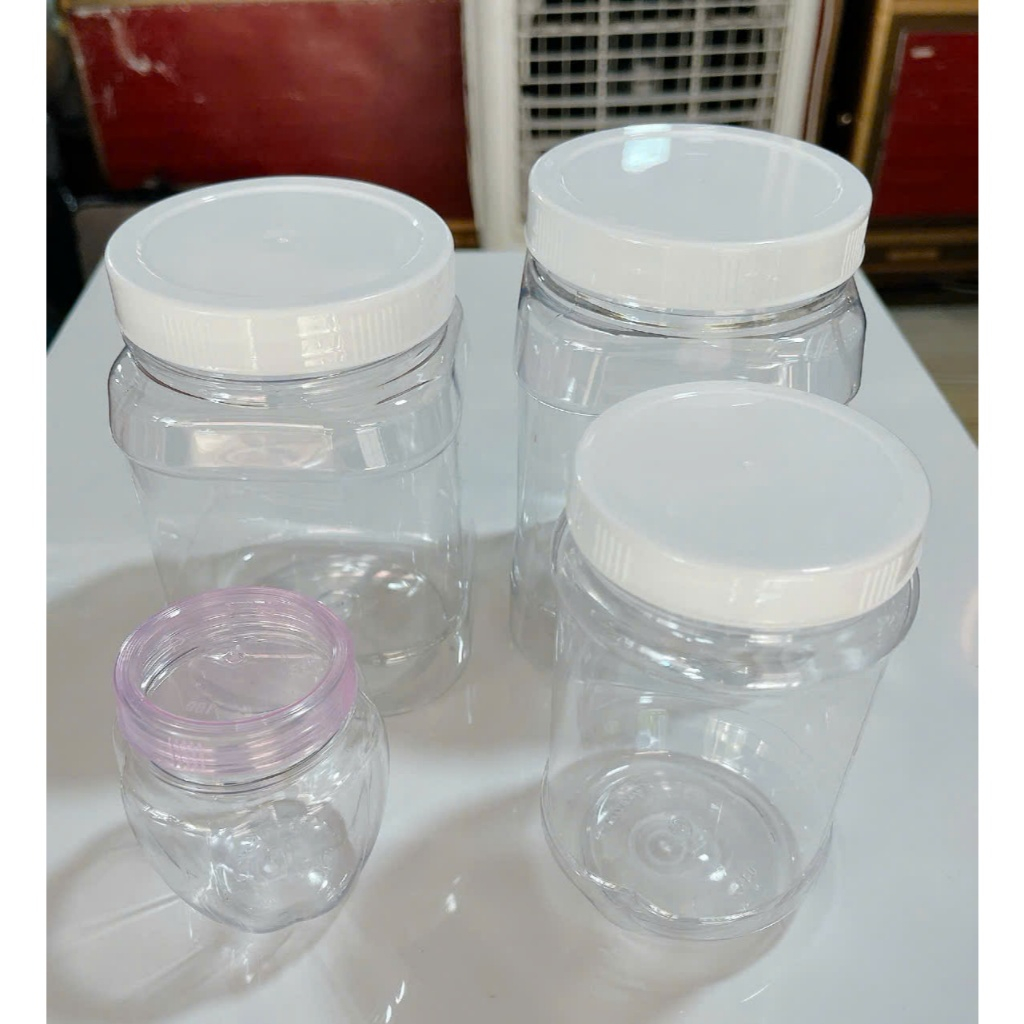 Duy Tan Square, Round Plastic Jar Code 086,045,036, 016, Volume ...