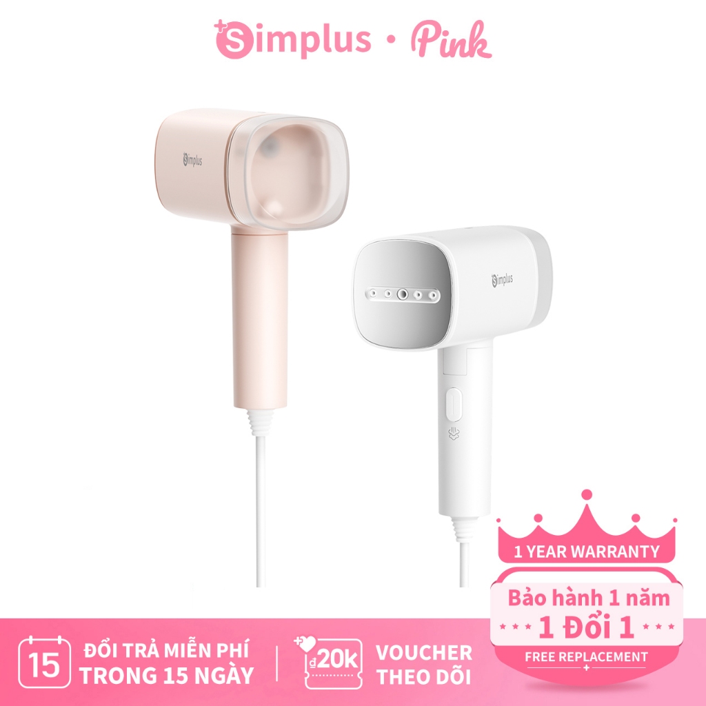 Simplus Pink Portable Steam Iron Large Water Tank 280mL New Model - 1 For 1 | Shopee Malaysia