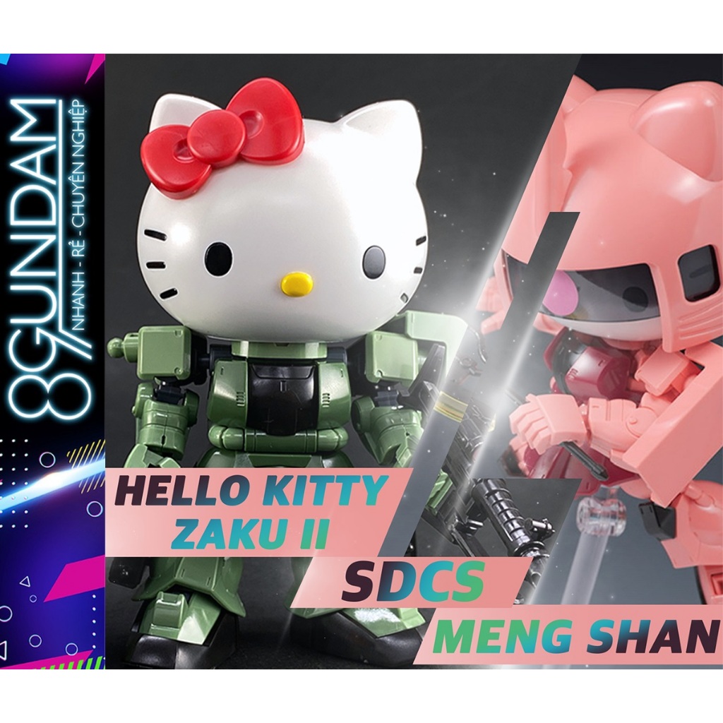 SD CS Hello Kitty / Zaku II Fighter Assembly Model | Shopee Malaysia