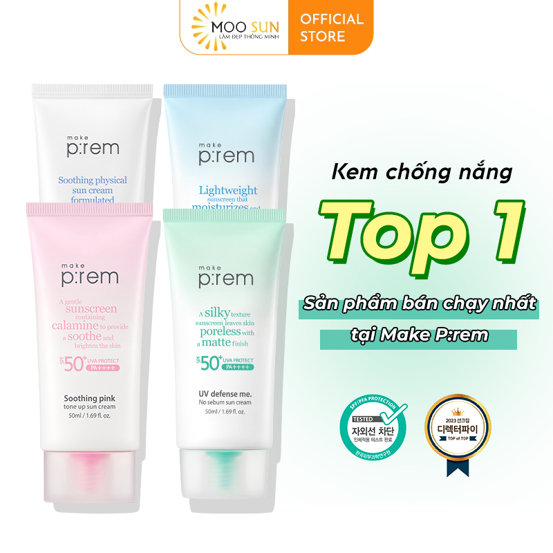 Make Prem UV Sun Cream Make P:rem SPF 50+ PA++++ 50ml | Shopee Malaysia