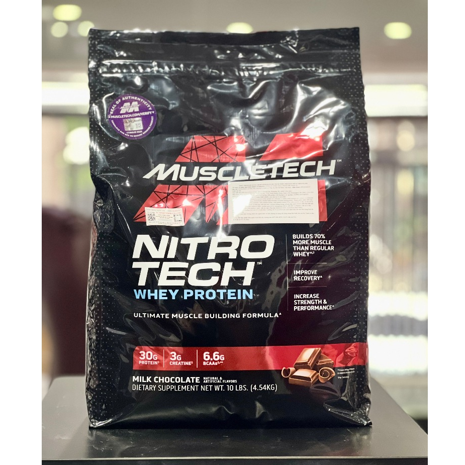 Nitro Tech Muscle Milk - 10lbs bag 2 flavors chocolate, vanilla ...