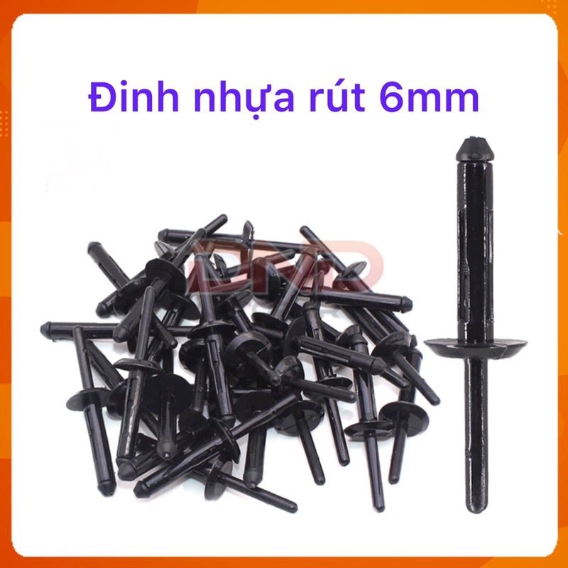 Plastic retractable nails, 6mm plastic expansion bolts to fix bumpers ...