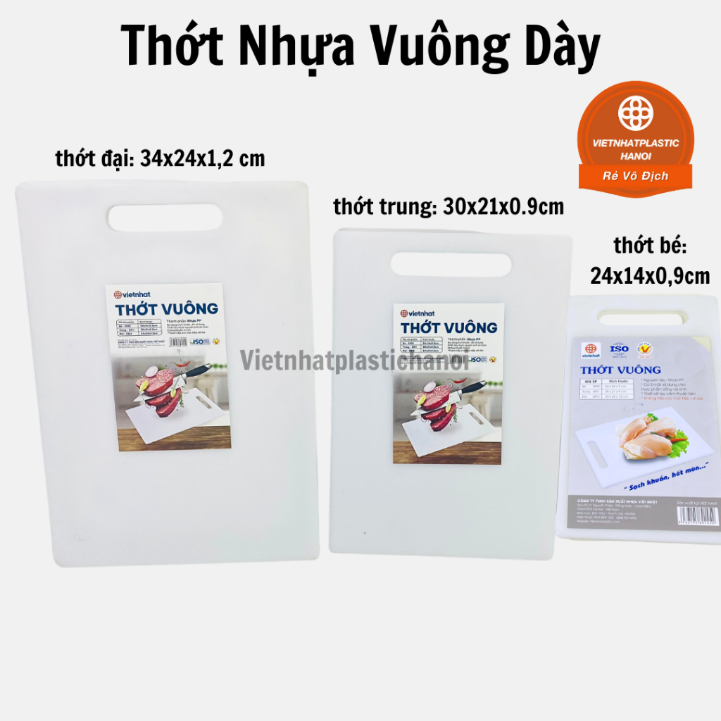Viet Nhat Thick Square Plastic Cutting Board (Cutable) | Shopee Malaysia