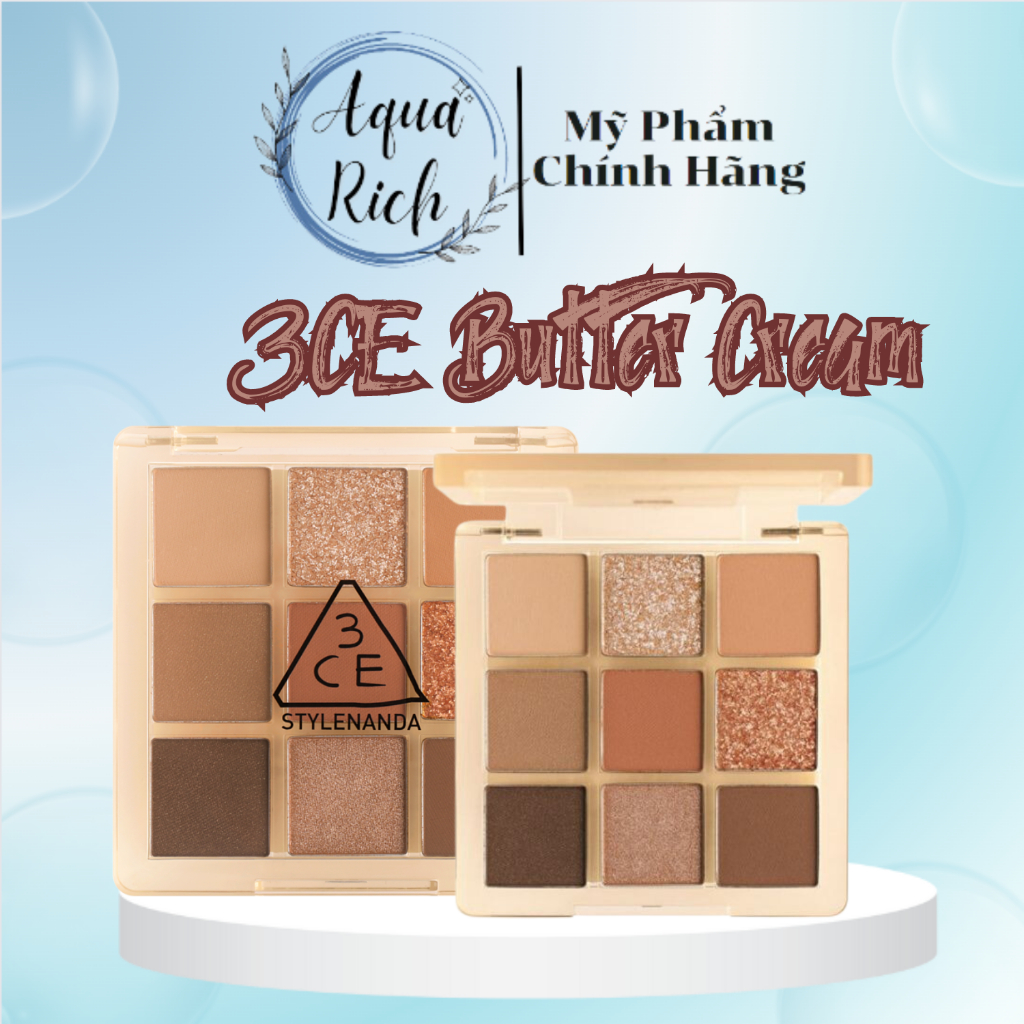 3ce Multi Eye Color Palette 9 Boxes - Butter Cream Orange Peel | Shopee ...
