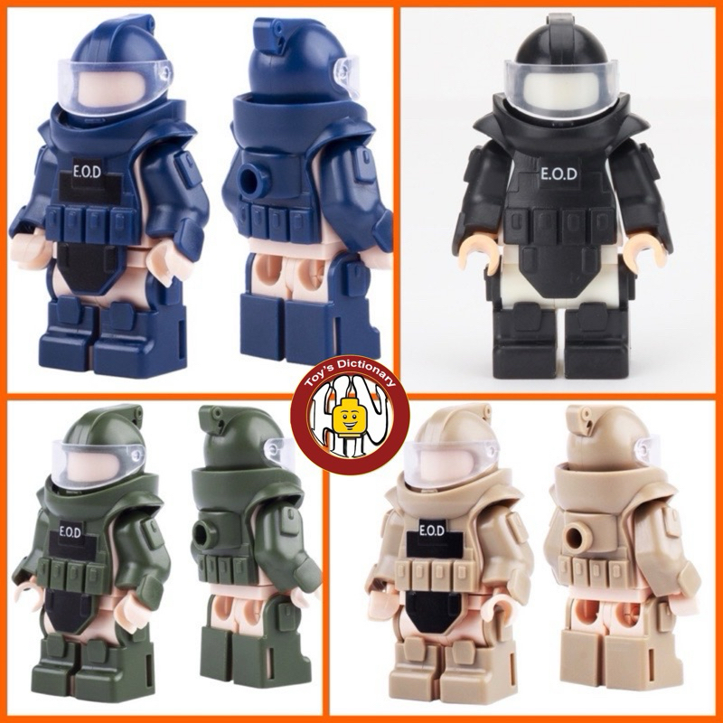 Puzzle toys - Minifigures Swat Army accessories - EOD armor - Bomb ...