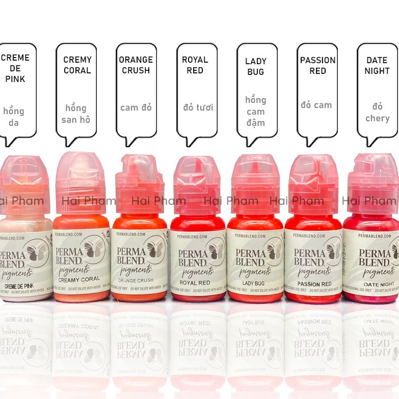 Genuine Perma Blend Coral Pink Ink, American Perma Blend Lip Ink ...