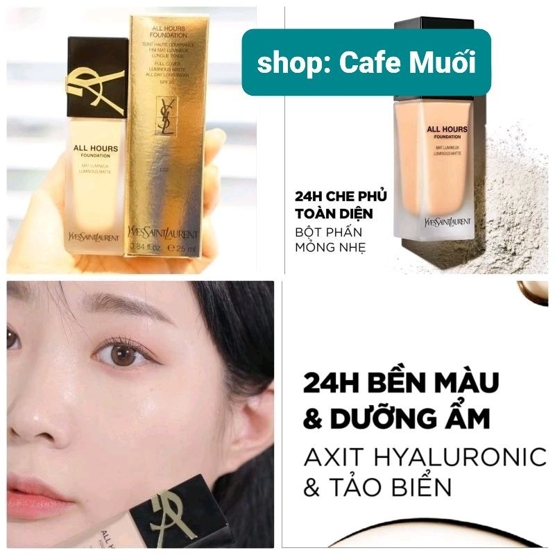 Ysl ️ All Hours Foundation Mat Lumineux Luminous Matte 25ml | Shopee Malaysia