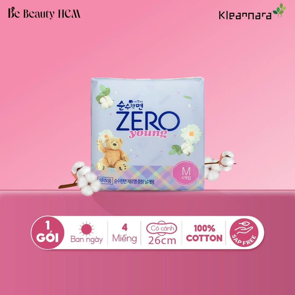Kleannara Zero Young Korean sanitary napkins, super soft, odorless ...