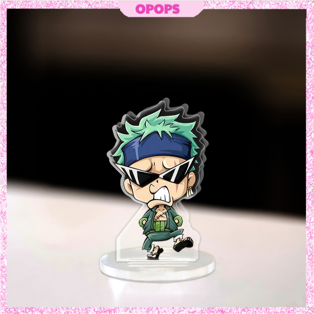 Onepiece Straw Hat Luffy Ice Standee Mini Collectible decor Bedroom ...