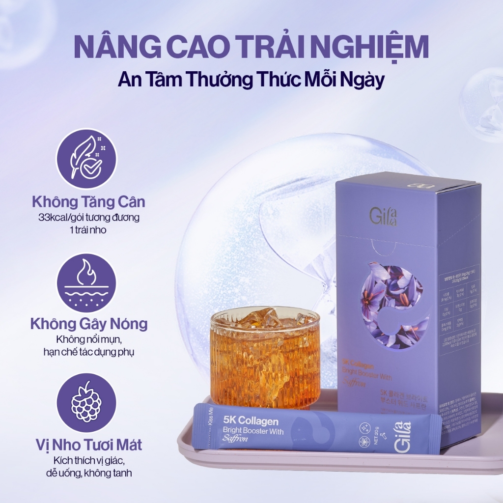 Super MOLECULAR COLLAGEN GILAA DRINK 300DA COMBINED SAFFRON ...