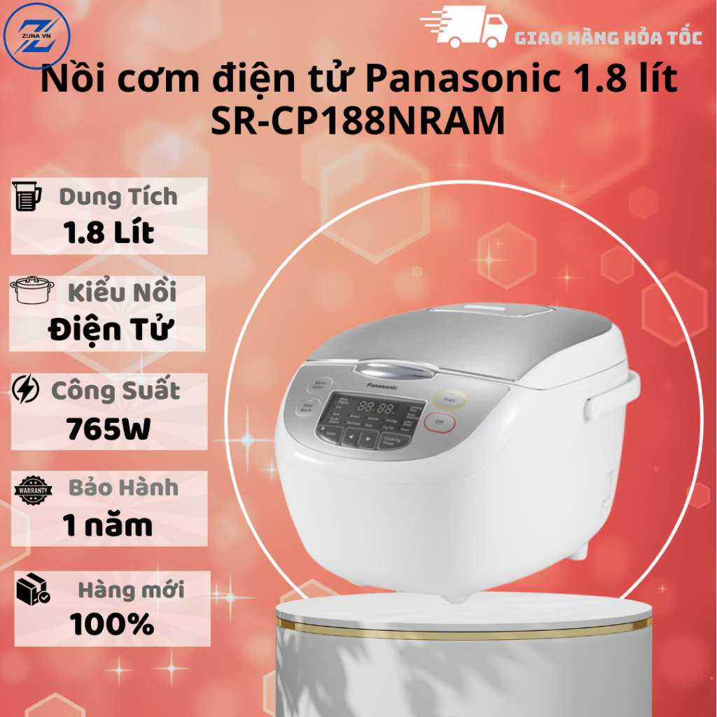 Panasonic 1.8 liter electronic rice cooker SR-CP188NRAM - | Shopee Malaysia
