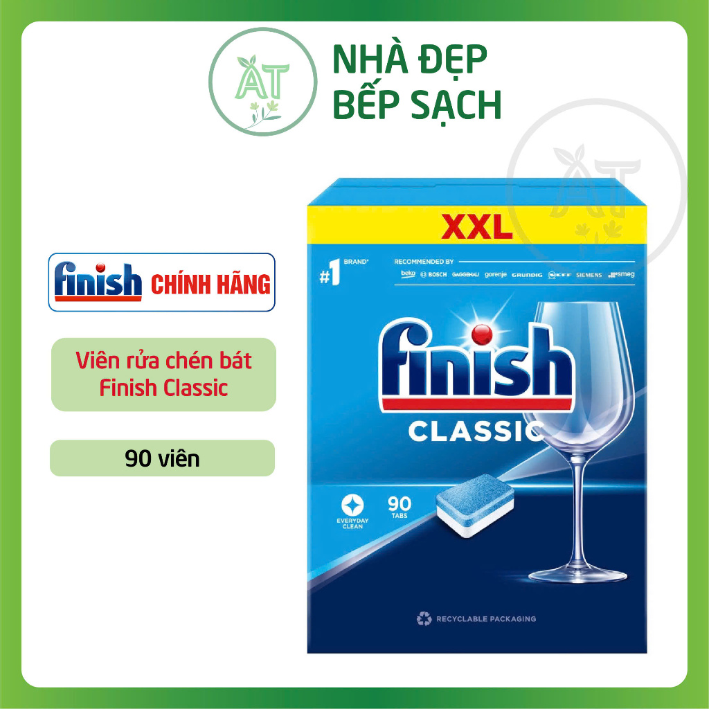 Finish Classic XXXL dishwasher tablets 90 tablets (new model) | Shopee ...
