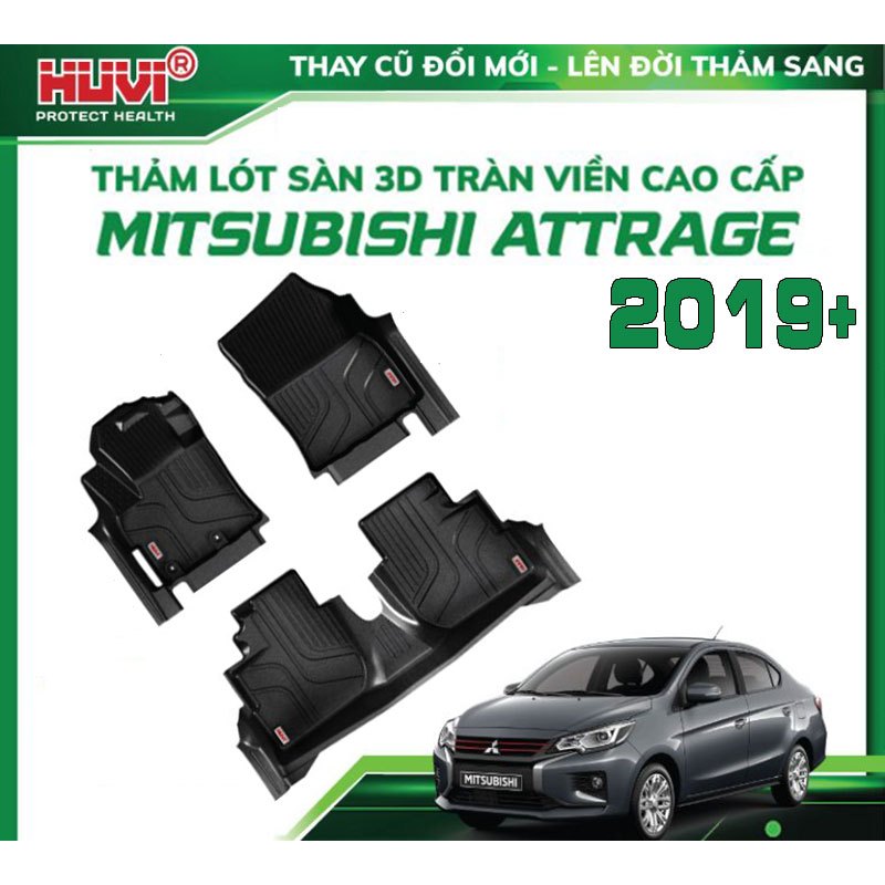 Mitsubishi Attrage 3D TPE Overflow Floor Mats by HuVi (2019+) | Shopee ...