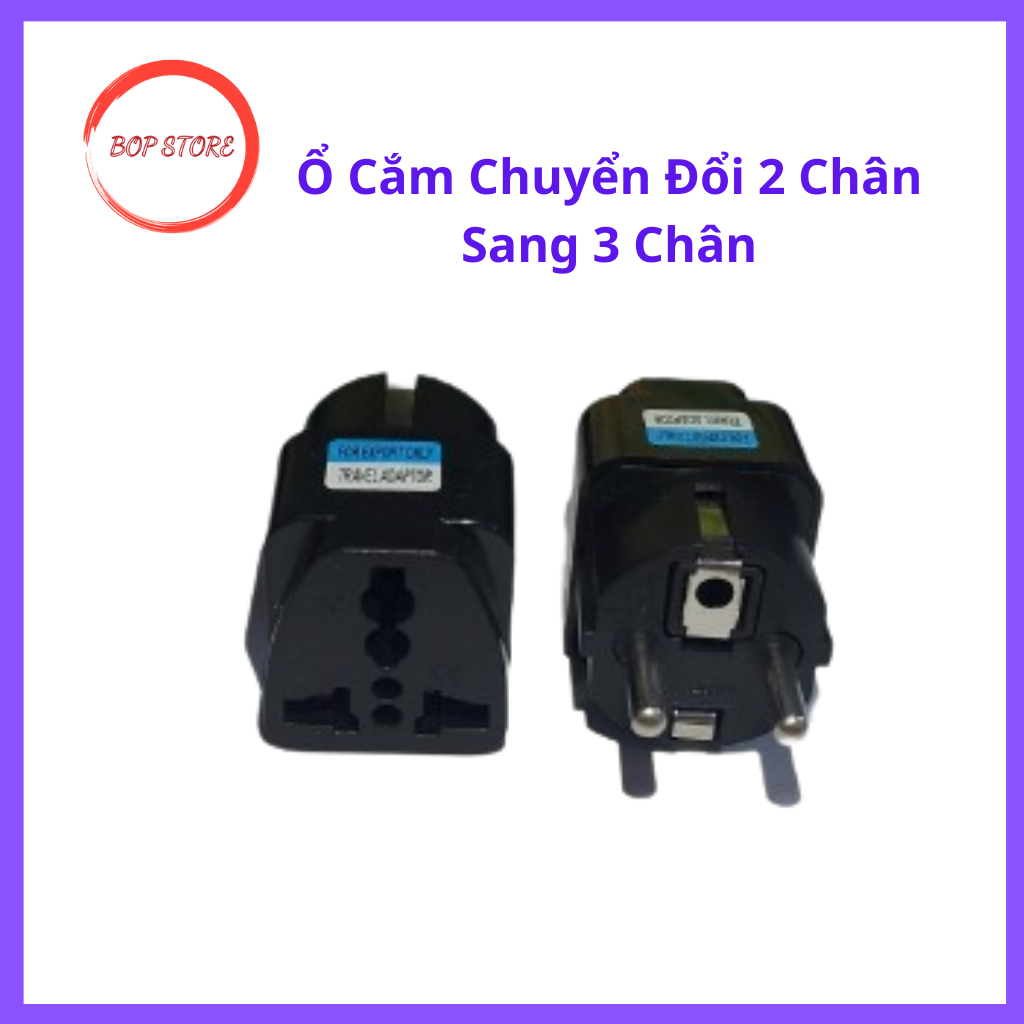 3-pin to 2-pin conversion socket, round pin. | Shopee Malaysia