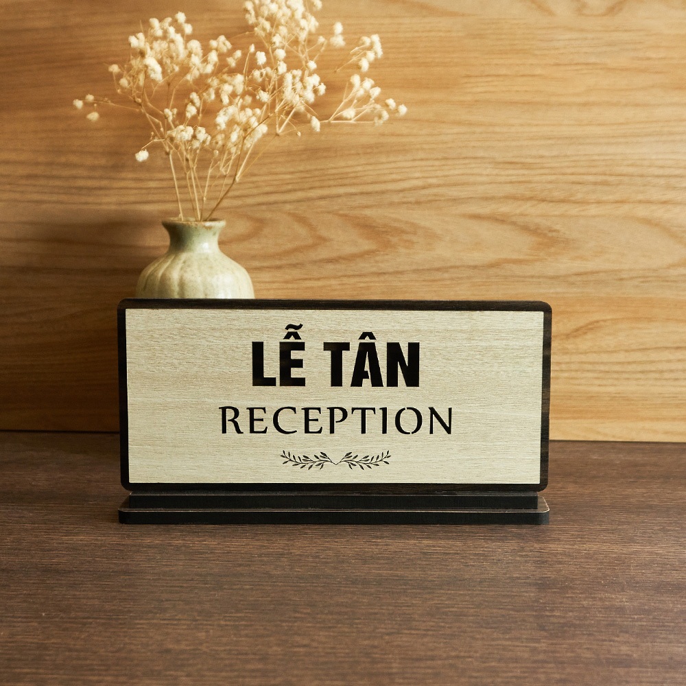 Reception "Ceremony - Reception" Desktop Wooden Board "With Flexible ...