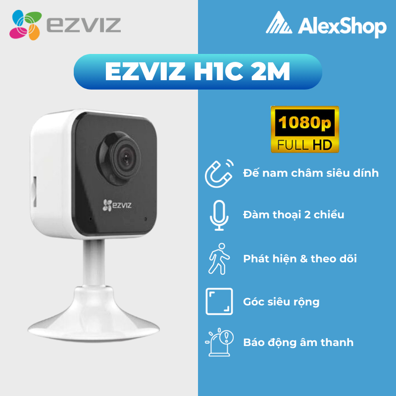 Ezviz H1C FullHD WiFi Camera, Smart Surveillance, 2-Way Talk Alarm - Genuine Indoor Camera ...