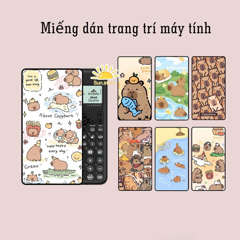 CASIO Capybara Cassio, vinacal Computer Stickers Are Printed On Request ...