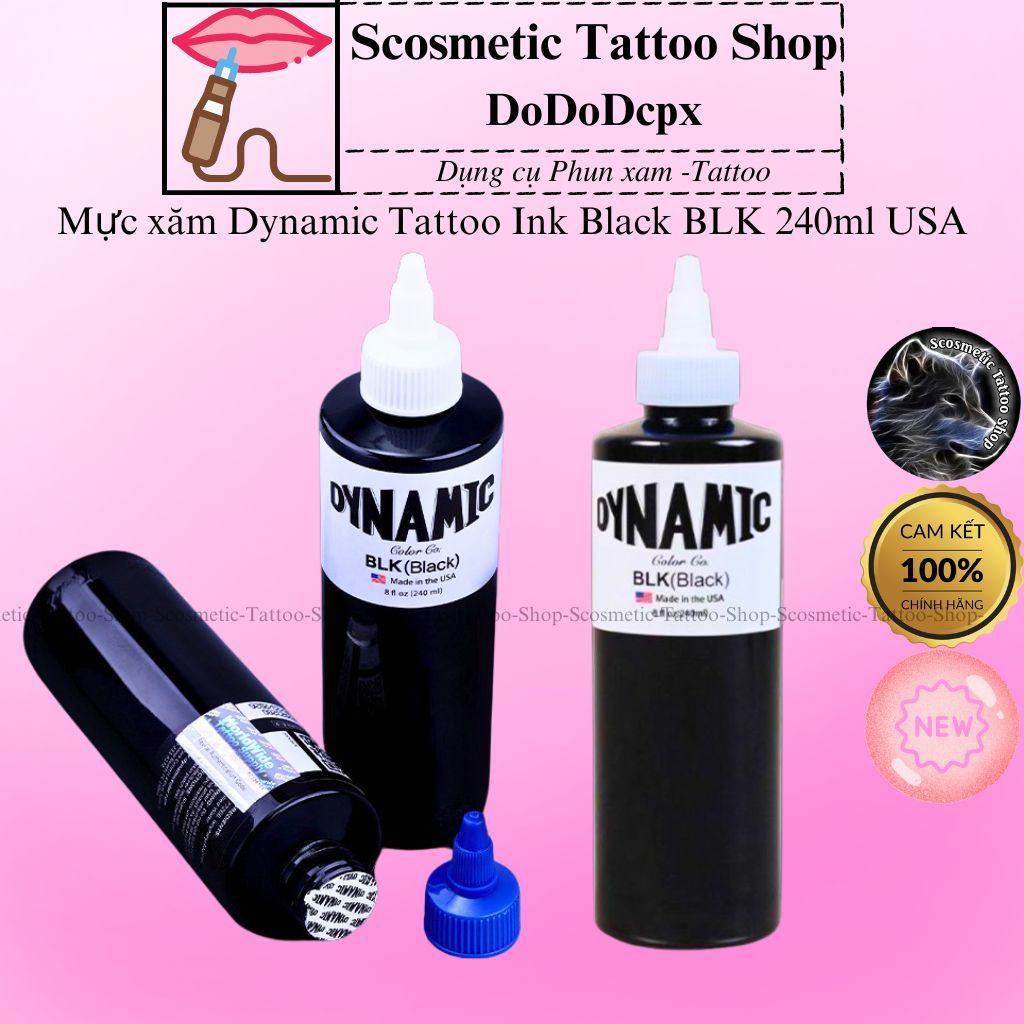 Dynamic Tattoo Ink Black BLK 240ml (Genuine USA product) | Shopee Malaysia