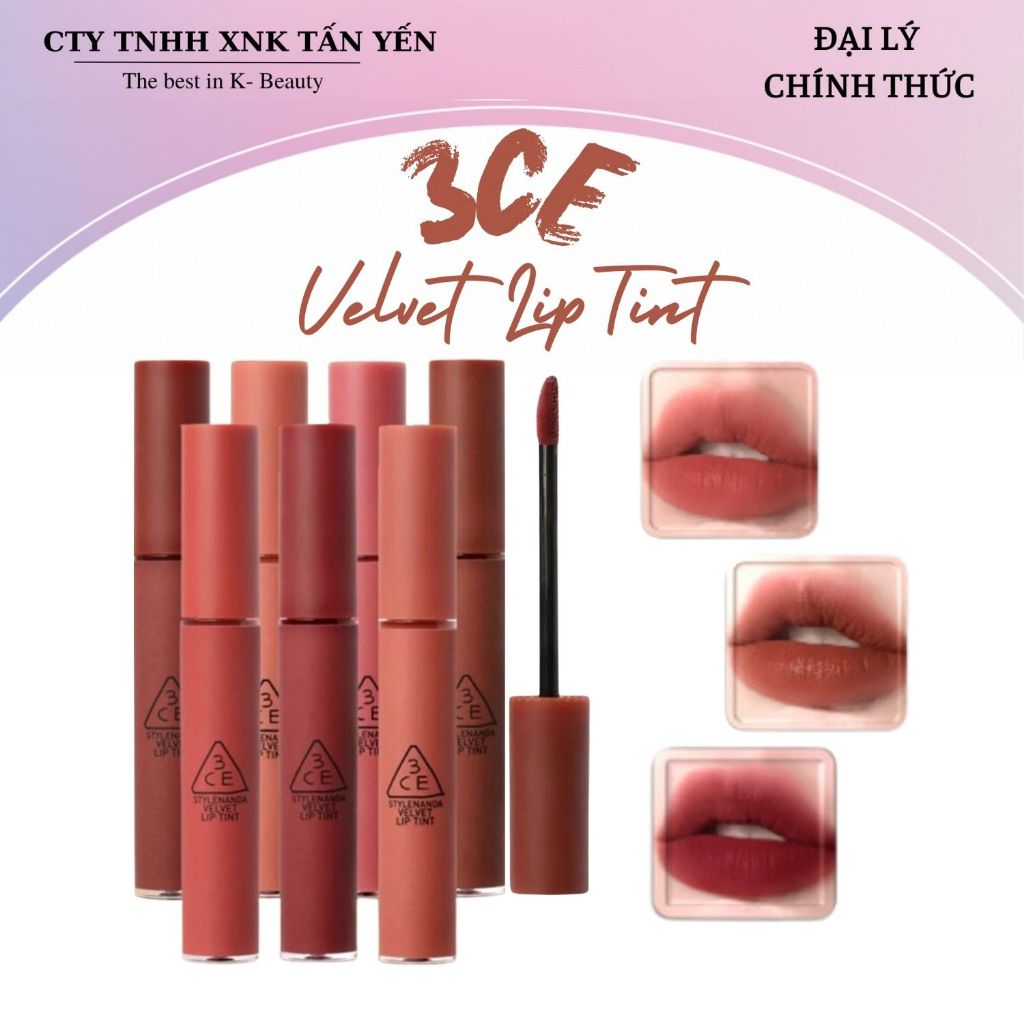 3CE Velvet Lip Tint 4g (Taupe - Walk N Talk - Child Like - New Nude ...