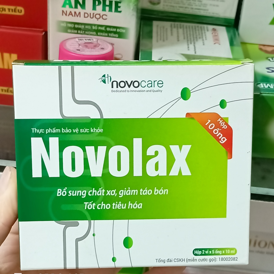 Novolax Box Of 10 Tubes Supplemented With Soluble Fiber To Help Reduce ...