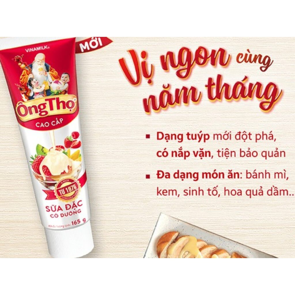 Ong Tho Milk Ong Tho Milk Tube 165g Genuine Vinamilk | Shopee Malaysia