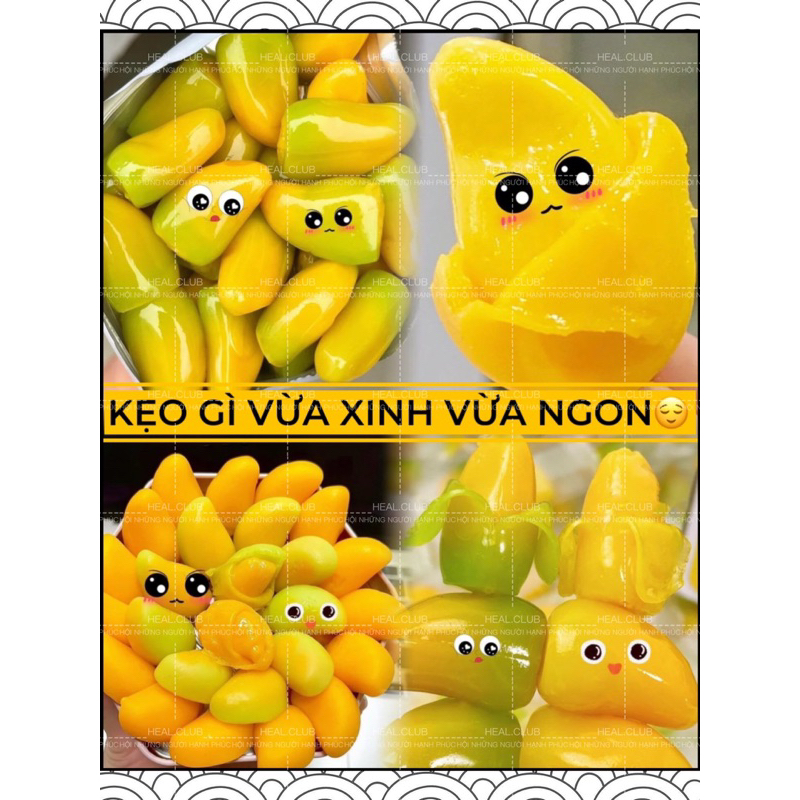 (SUPER DELICIOUS) 100GR PEELED MANGO Gummy Candy, Peeled Fruit Gummy ...