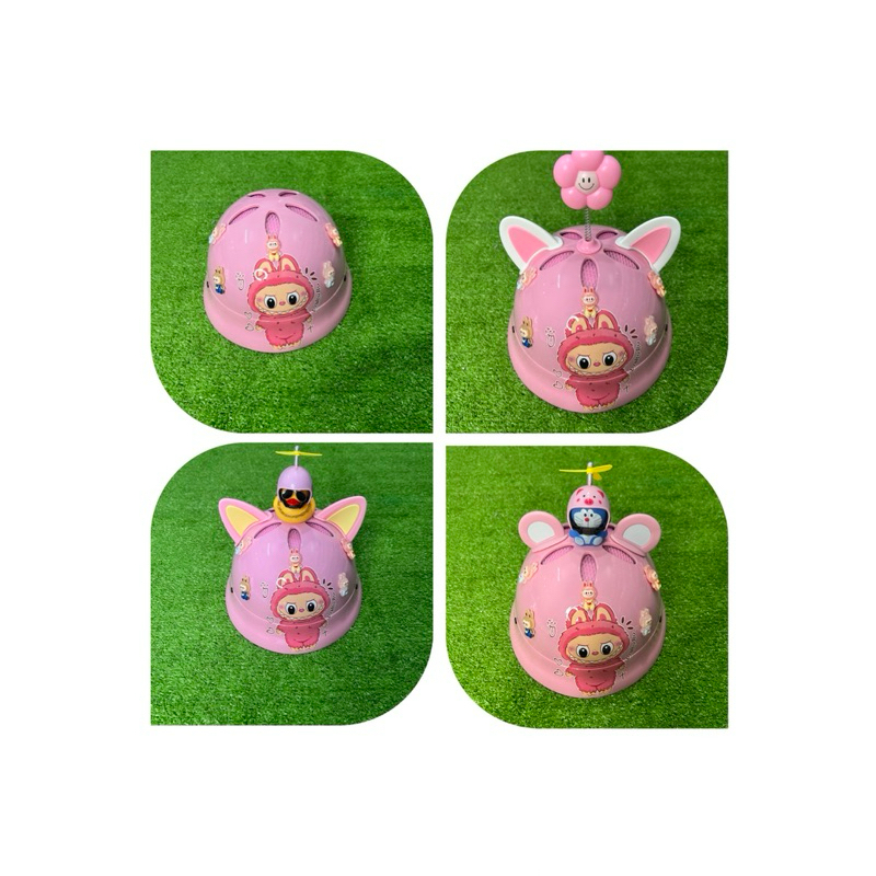 Labubu helmet for children 2 to 10 years old super luxurious (free 5 ...
