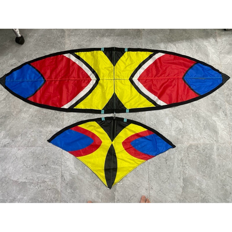 Kite shirt with 2m X-shaped frame, very beautiful color combination ...