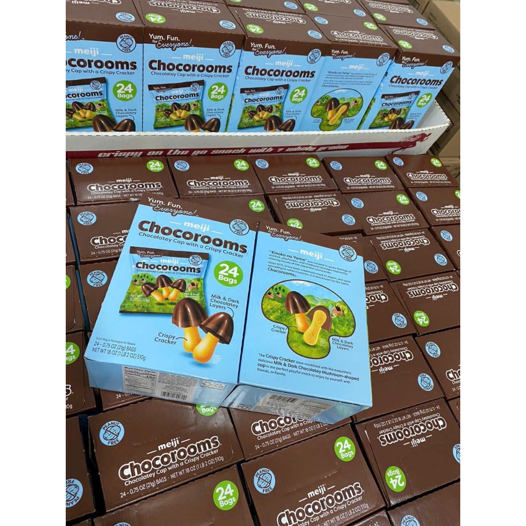 Meiji Chocorooms Milk Chocolate Mushroom Cake - Box Of 24 Packs | Shopee Malaysia