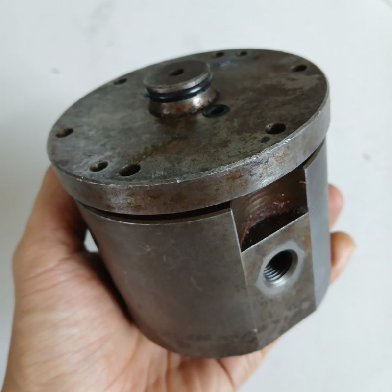 3-way pneumatic spindle head turntable 95mm flange 46mm shaft mini ...