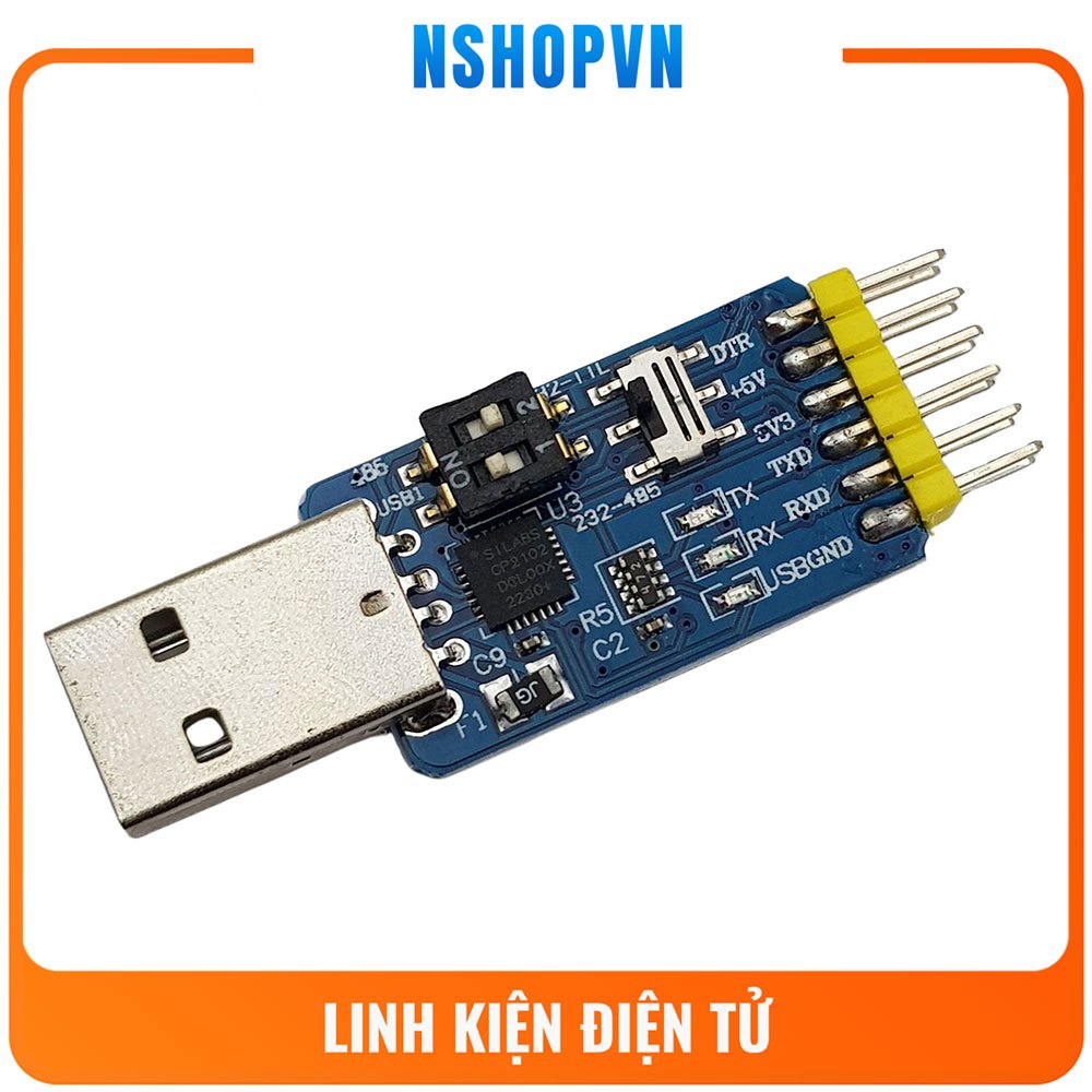 6-Function USB UART RS232 RS485 Signal Converter Circuit | Shopee Malaysia