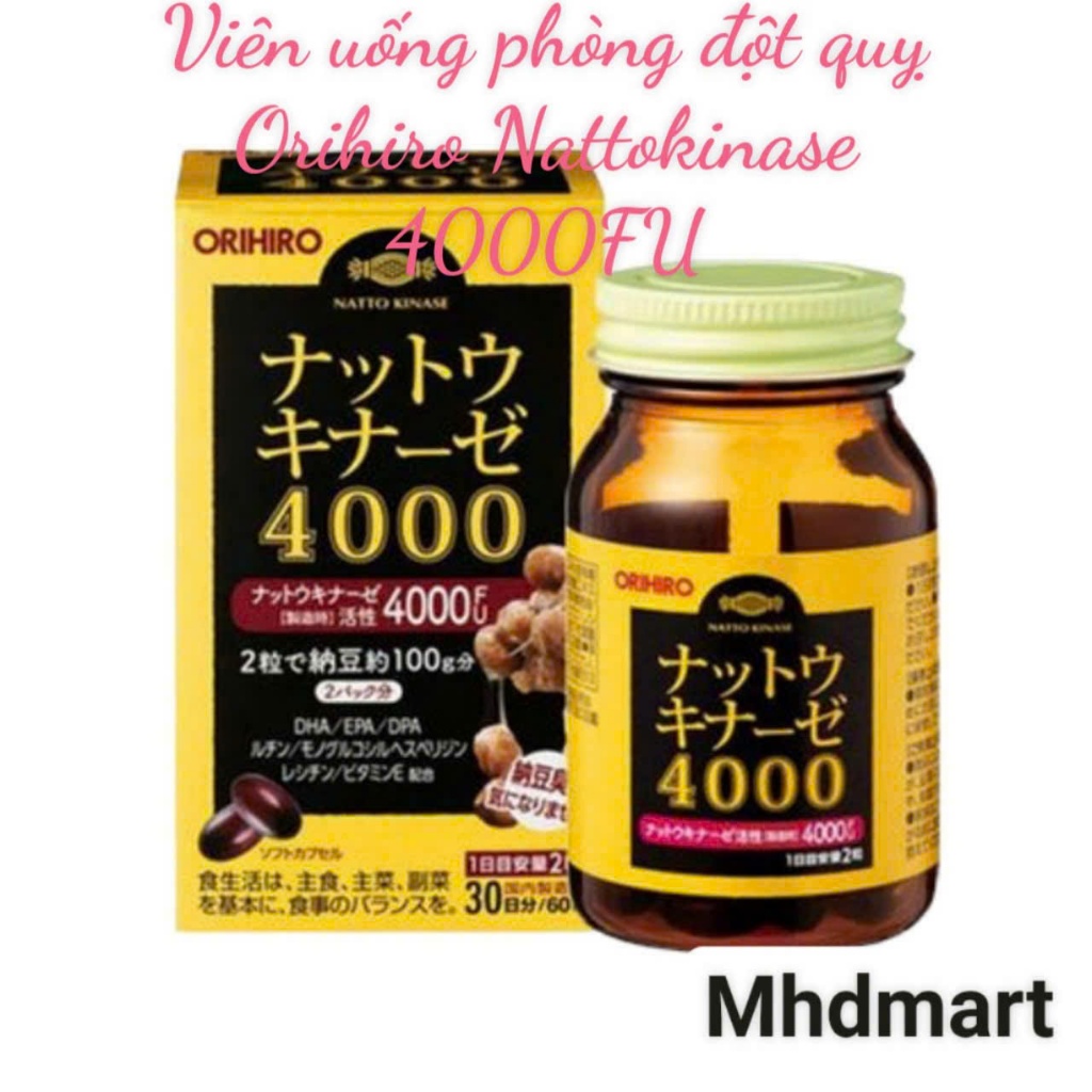 Nattokinase Orihiro 4000F stroke and stroke prevention oral tablet ...