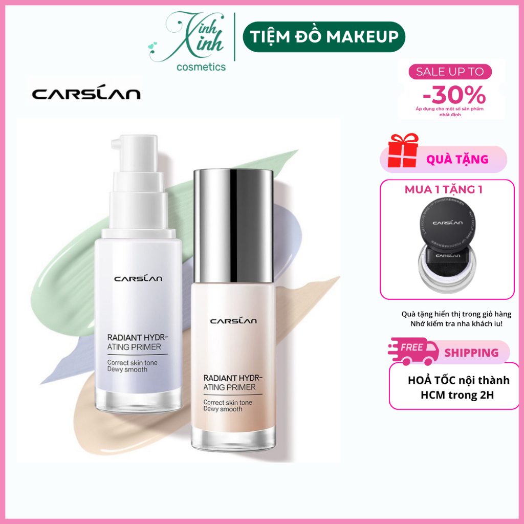 Carslan Makeup Primer 35g moisturizes, tones, corrects skin tone | XINH ...