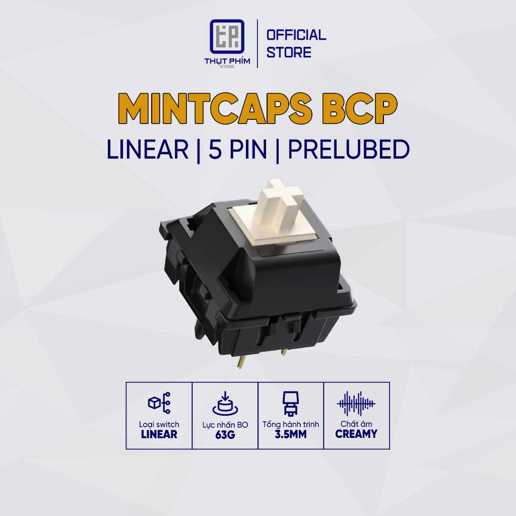 Switch Mintcaps BCP Linear 63g Mechanical Keyboard Switches Store ...