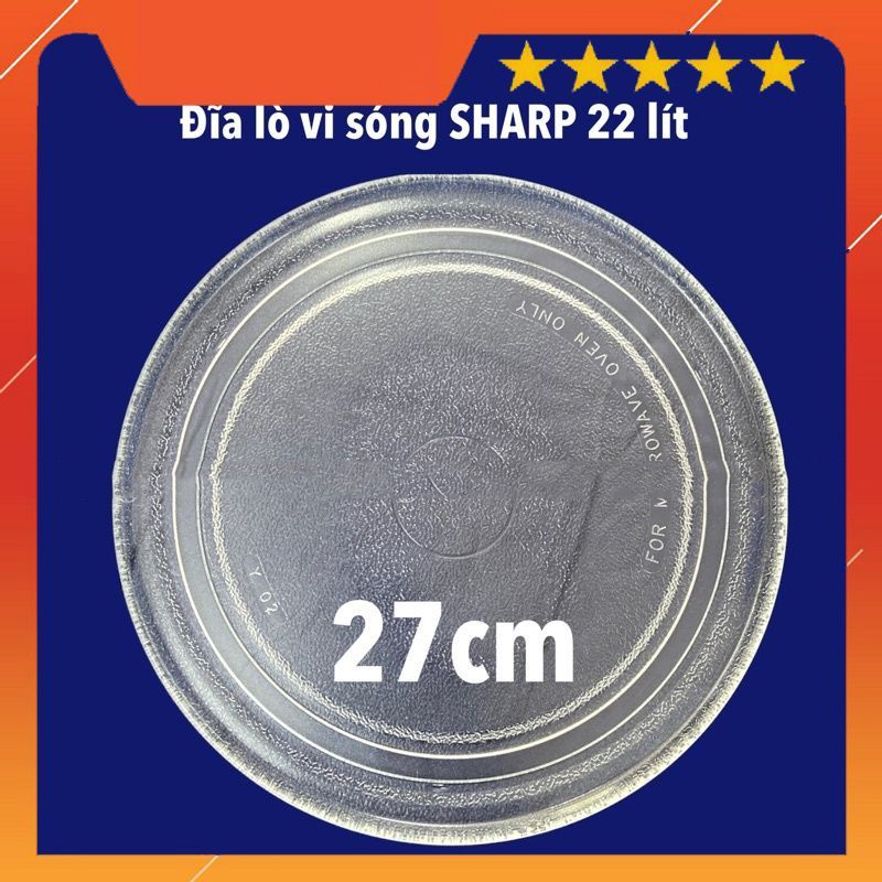Sharp microwave glass dish 22 liters 27cm smooth bottom - Standard ...