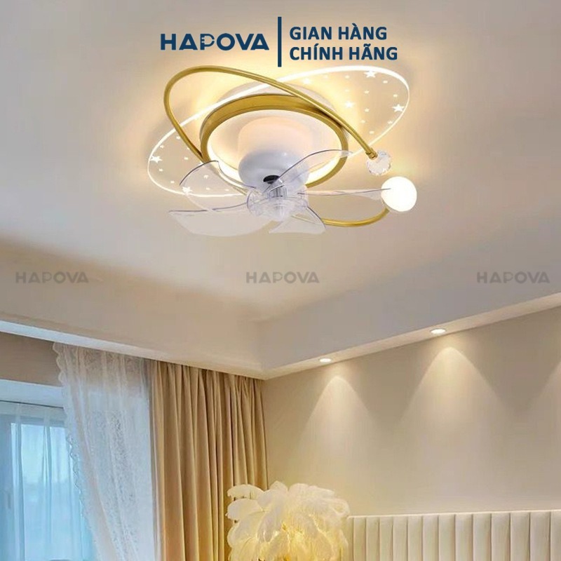 Ceiling fan, galaxy ceiling fan with light 8568 HAPOVA, Yellow ...