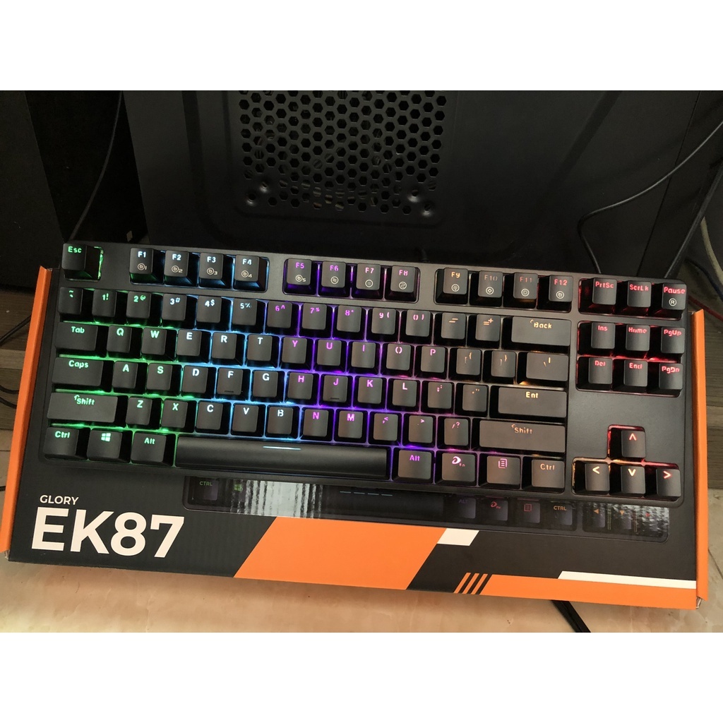 Dareu EK87 Mechanical Keyboard Black / Pink (Blue / Brown / Red Switch ...