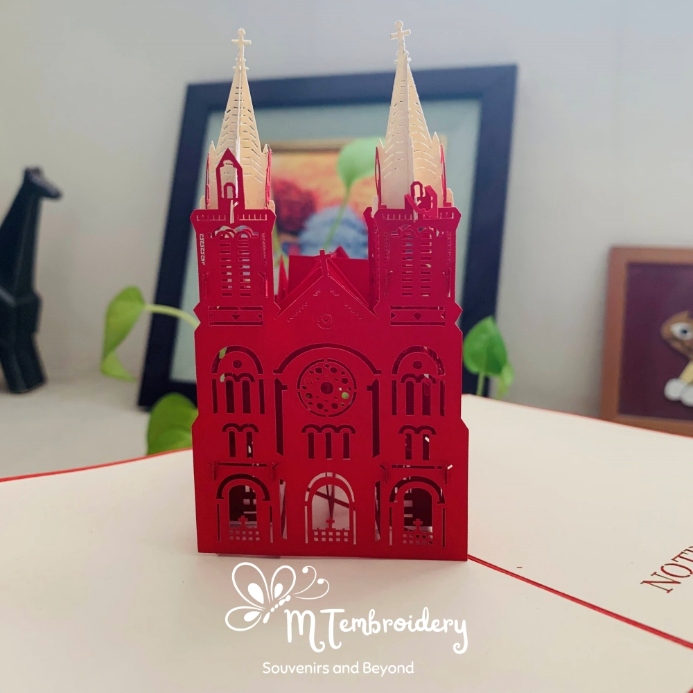 3d Card of Notre Dame Cathedral of Saigon - Notre Dame Cathedral - 3D ...