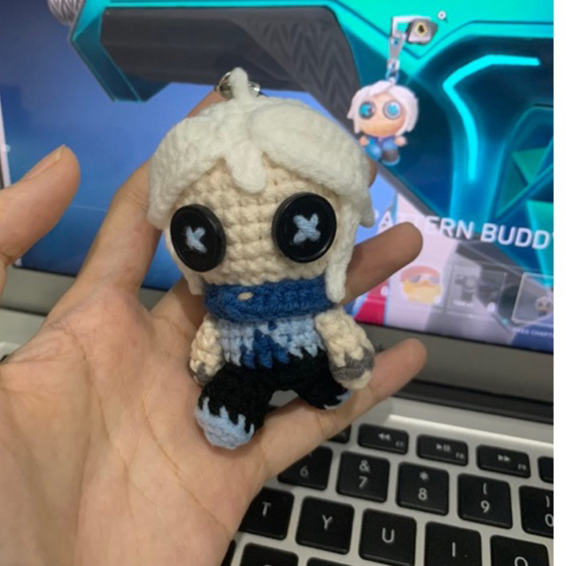 Jett knit buddy Valorant wool keychain | Shopee Malaysia