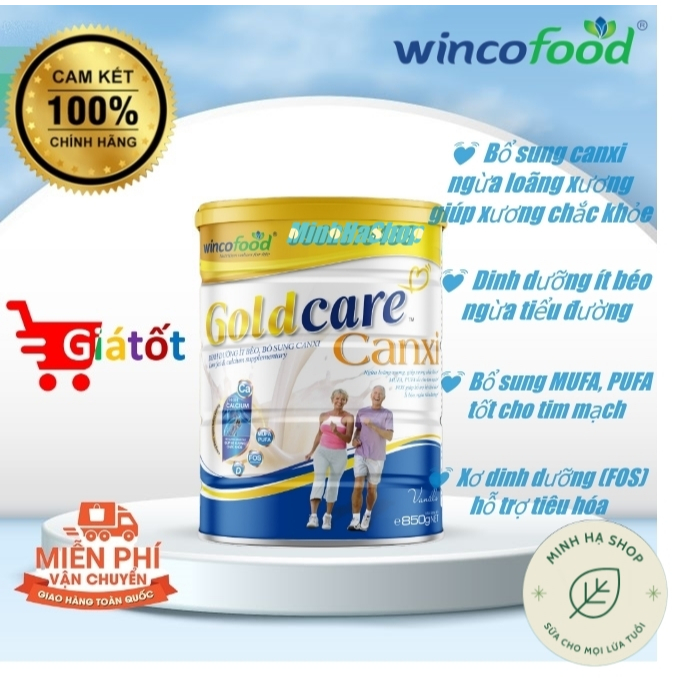 Combo of 3 cans of Goldcare Calcium Milk Powder 850g - Low fat, calcium ...