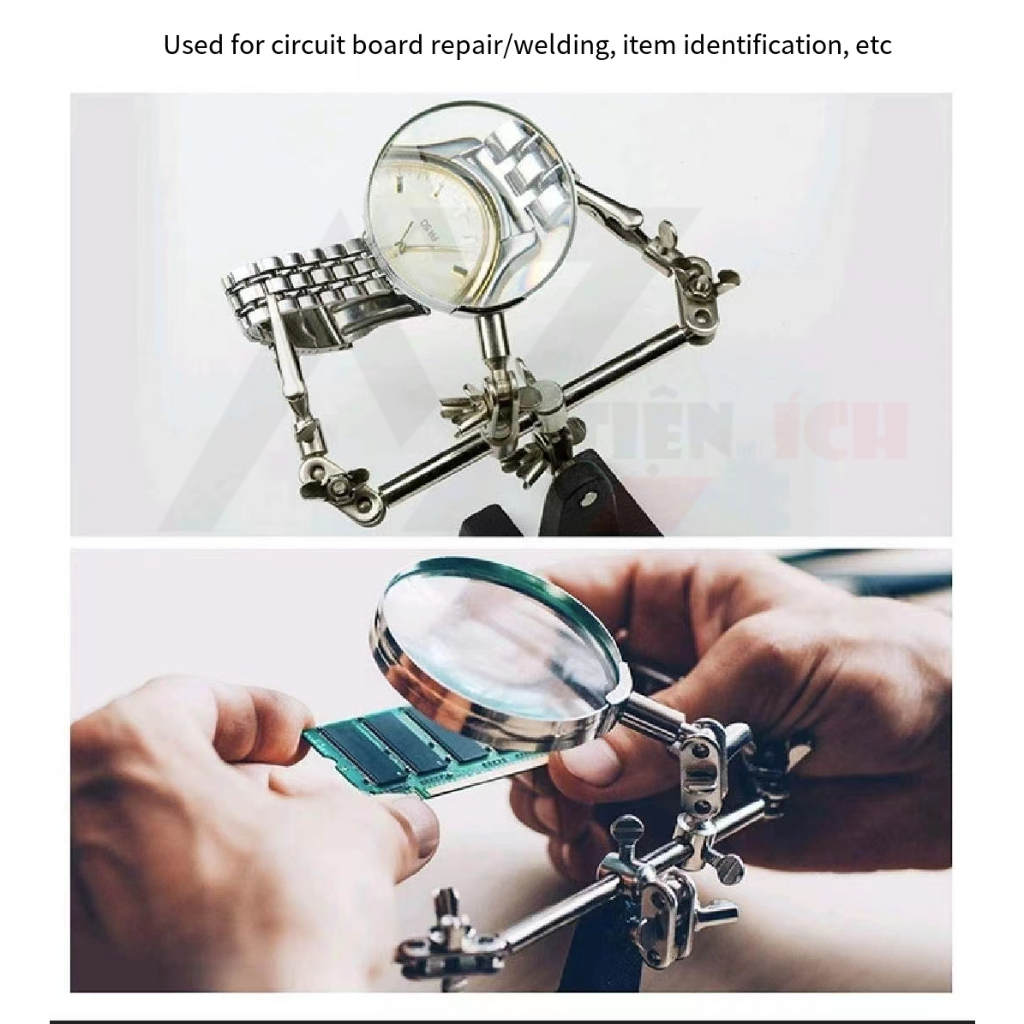 Multi-purpose Magnifying Glass Set with Clip Handle, Multi-Purpose ...