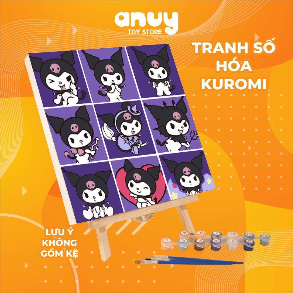 Kuromi Melody Sanrio digital coloring pages with many handmade toys for ...