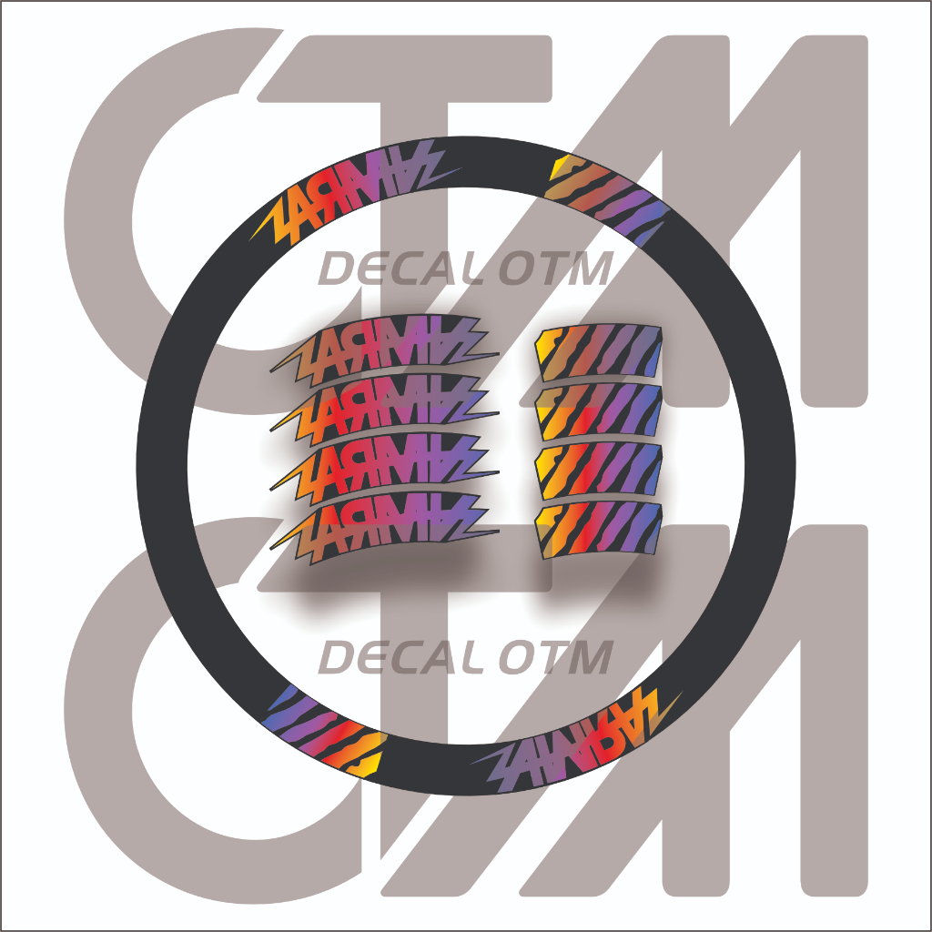 Arma Rim Stamp 3 Layers High Quality, Anti-Fade, Waterproof (Set Of 1 ...