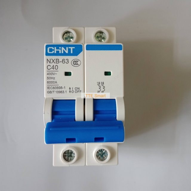 Cb Chint 2P NXB 16A, 20A, 25A, 32A, 40A, 63A (220VAC) - Single phase ...