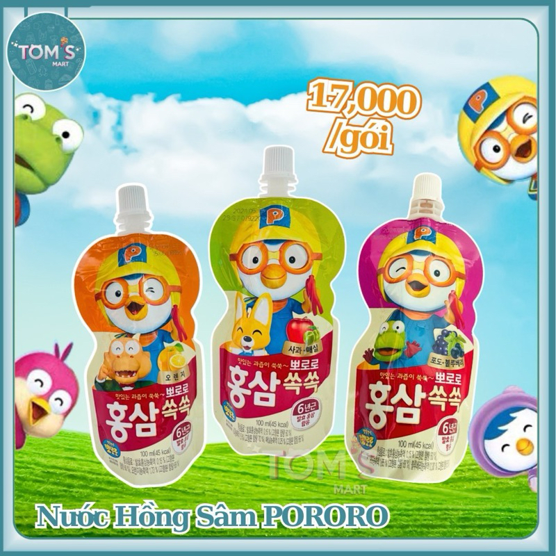 Pororo Red Ginseng Fruit (Korea) (Box of 10 packs) | Shopee Malaysia