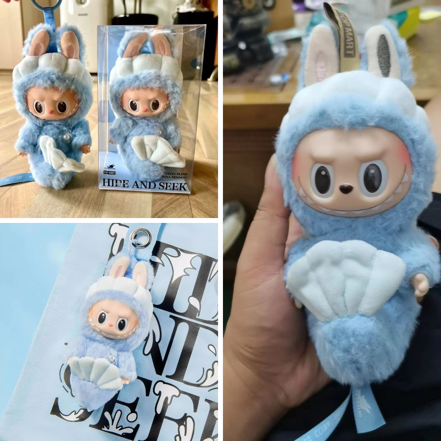 Labubu hide and seek model - accessories - fishtail labubu - plush doll ...