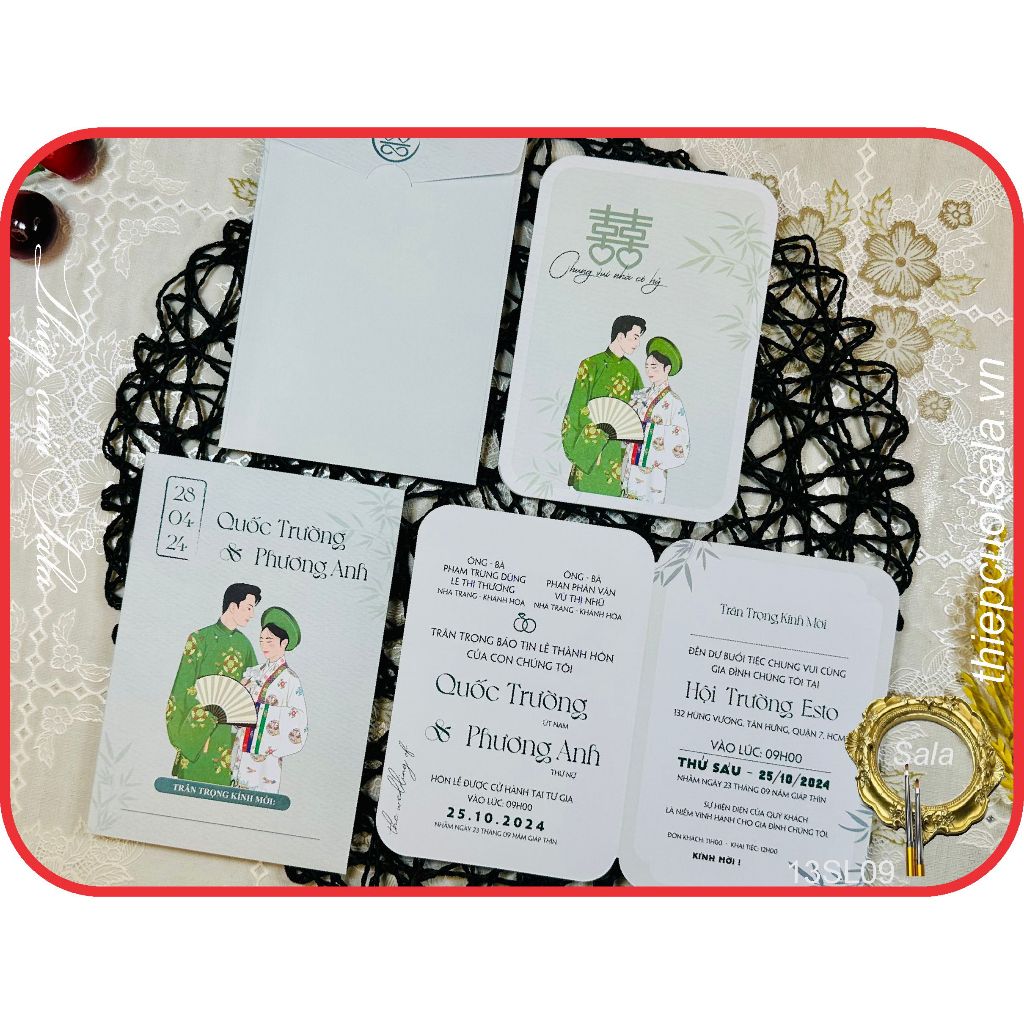Combo 100 Blue Chibi Wedding Cards (in Minimum Printing 100 Cards ...
