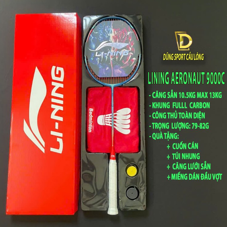 Liningg Aeronaut 9000C Badminton Racket Full Box Premium Edition with ...