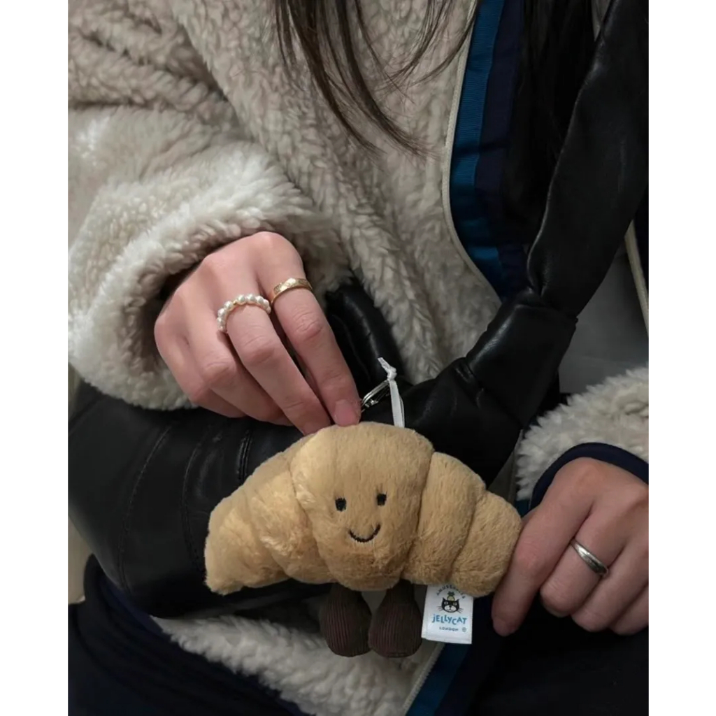 Jellycat Key Chain Amuseables Croissant Full Tag Ribs Free Dustbag JC ...