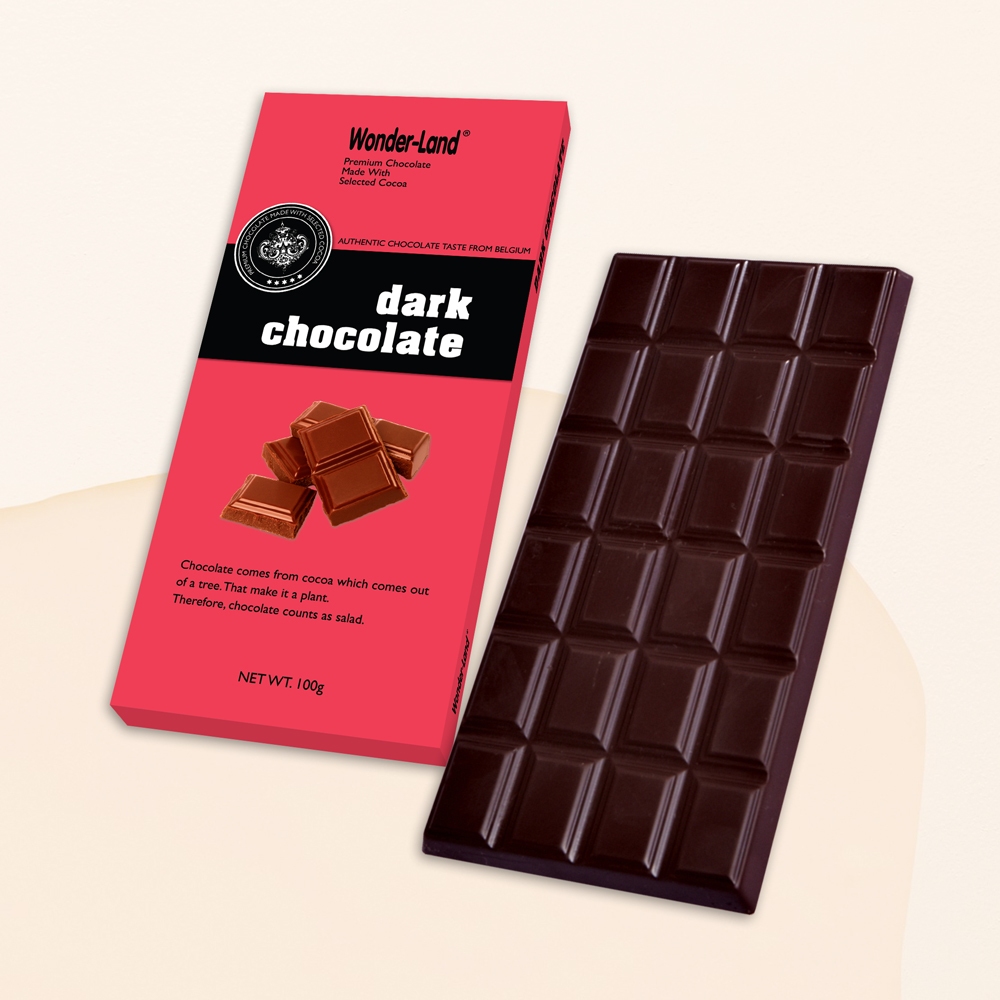 Wonder-land Dark Chocolate Bar 100g - Dark Chocolate Bar 100g Wonder ...
